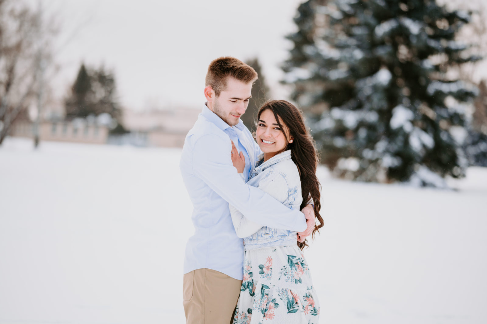 Hannah + Connor | Winter Engagement Session ...
